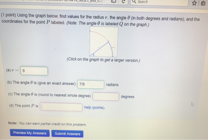 Solved aNd Search ☆1白 (1 point) Using the graph below fir d | Chegg.com