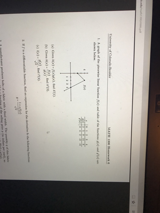 Solved lo.edu/math1 300/Hw6.pdf University of | Chegg.com