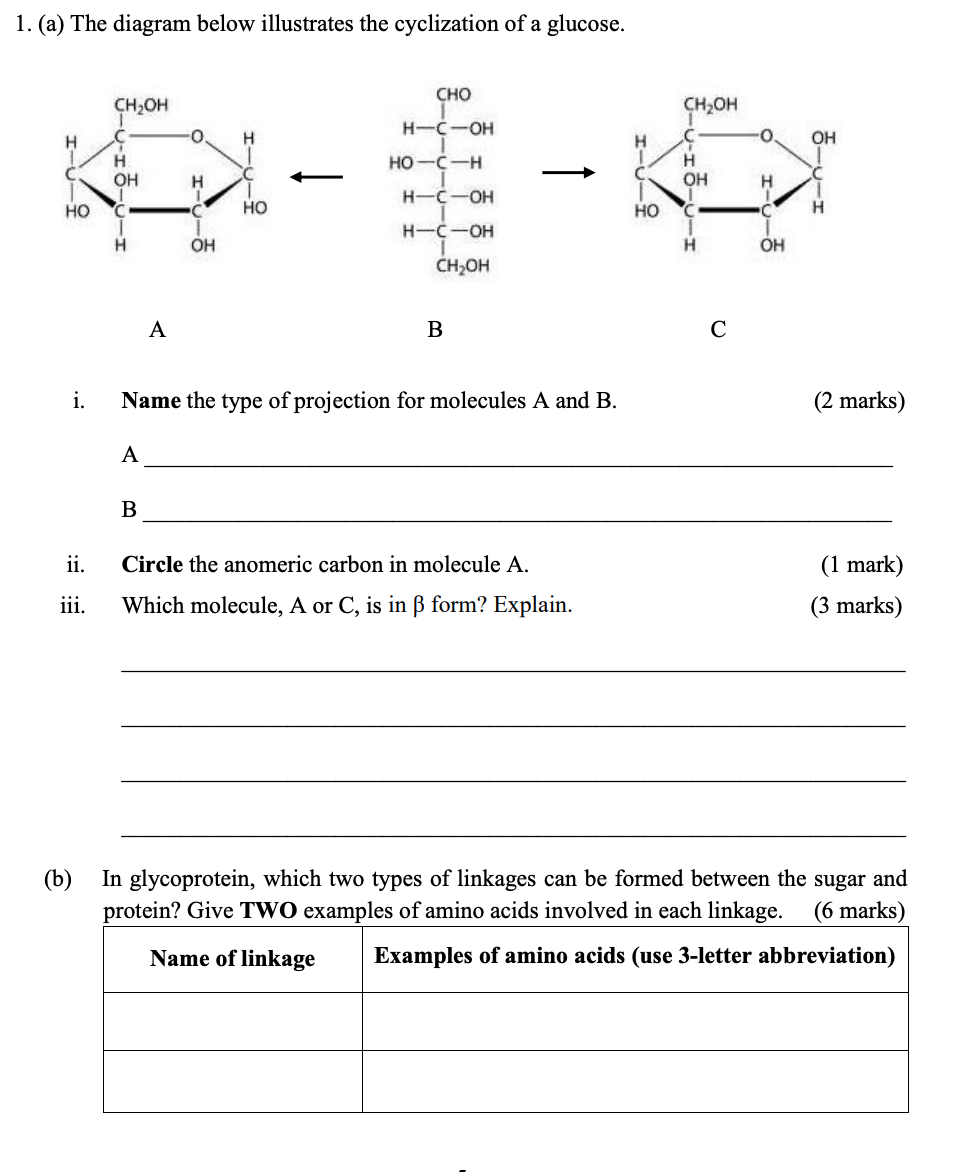 Solved 1. (a) The diagram below illustrates the cyclization | Chegg.com