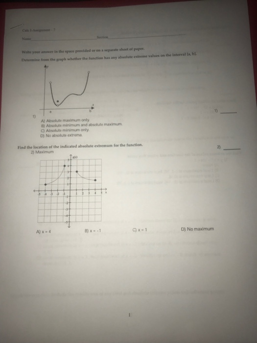 Solved Write your answer in the space provided or on a | Chegg.com