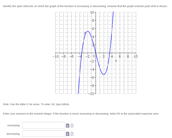 Solved I thought it was (3, infinity) and (-4,-infinity) | Chegg.com