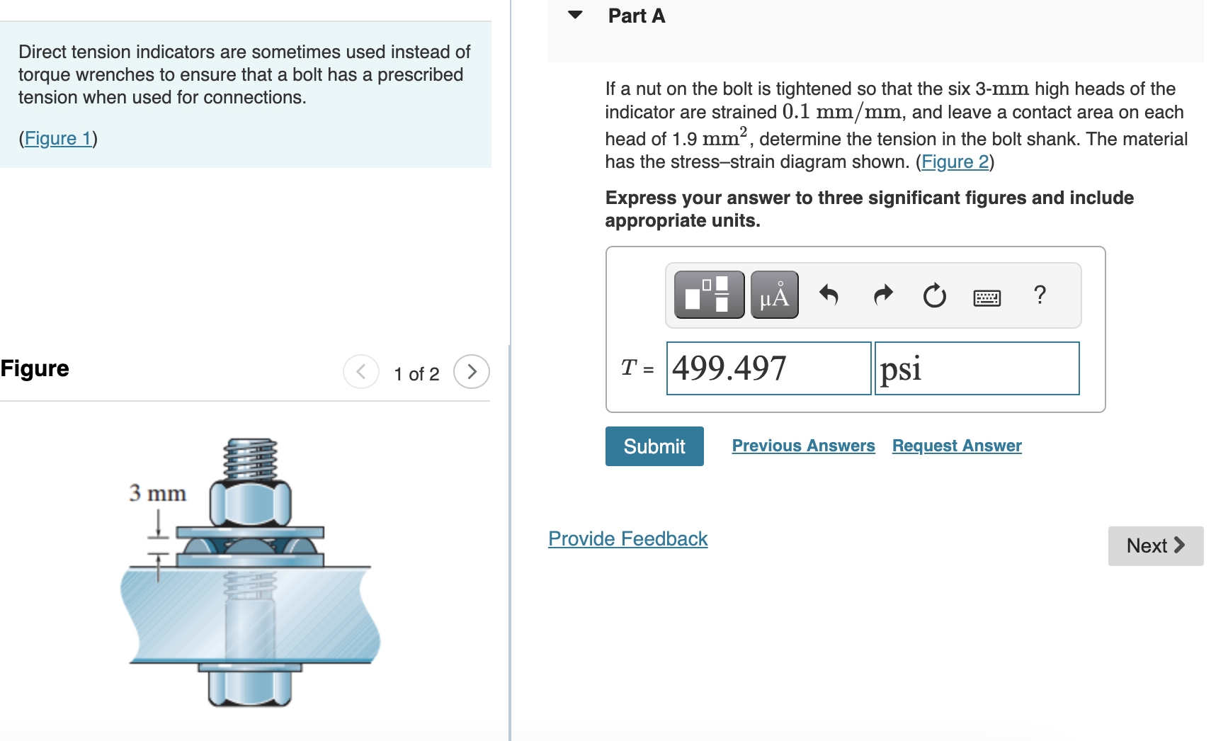 Solved Direct tension indicators are sometimes used instead | Chegg.com