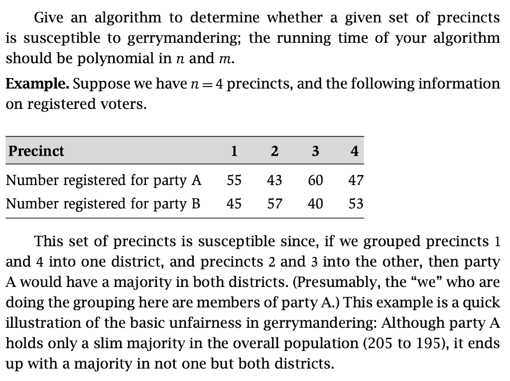 Solved Gerrymandering Is The Practice Of Carving Up