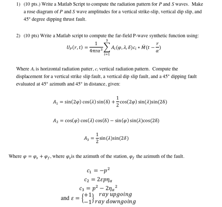 1 10 Pts Write A Matlab Script To Compute The 6379