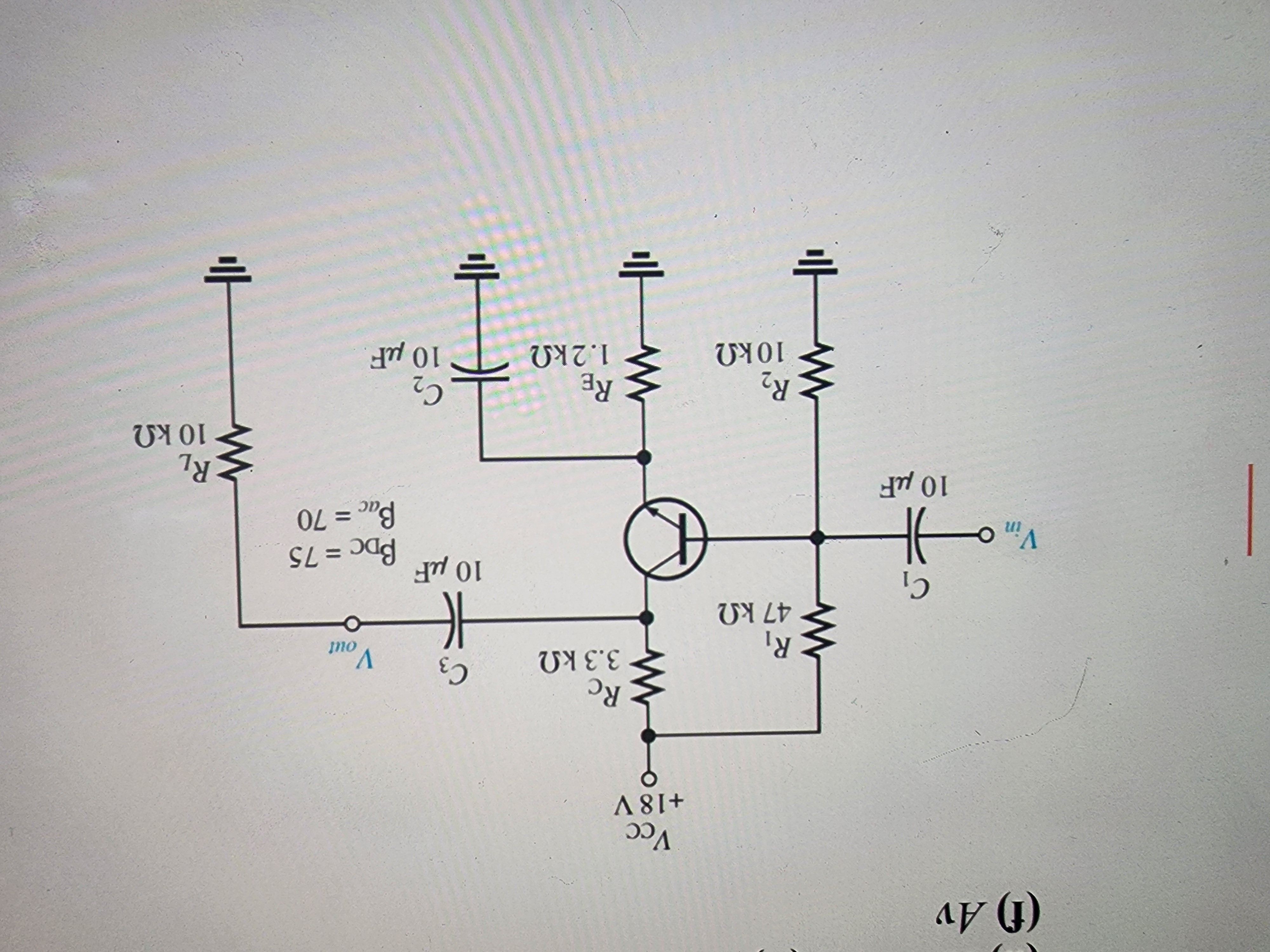 Solved Find IE VE VB IC VC ﻿VCE AV | Chegg.com