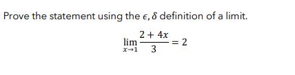Solved 1. Find the limit 𝐿. Then find 𝛿 such that |𝑓(𝑥) | Chegg.com