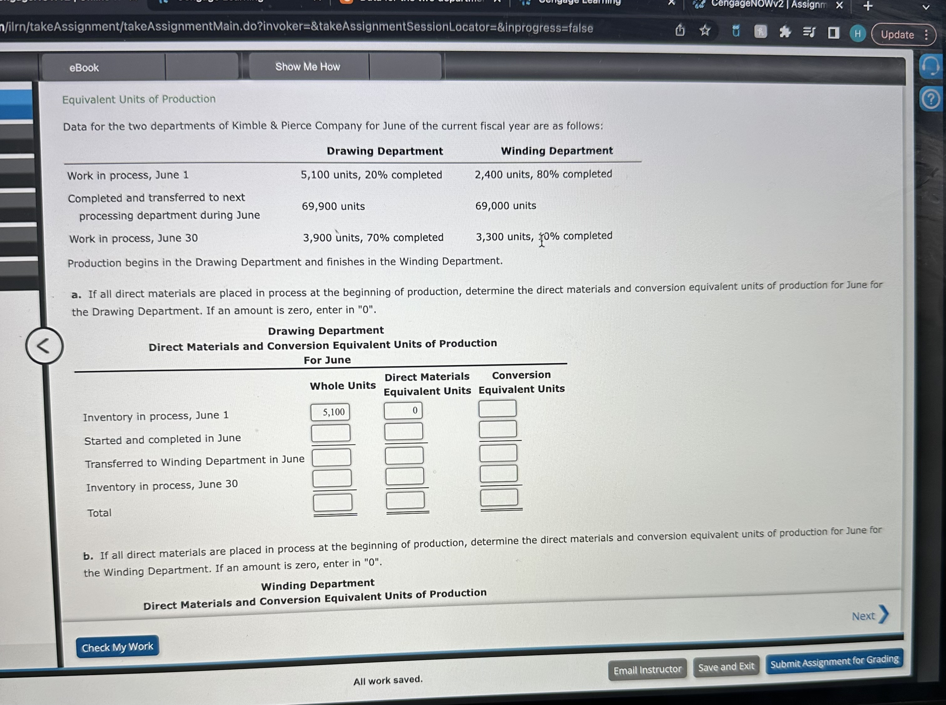 Solved PART TWO is If all direct materials are placed in | Chegg.com