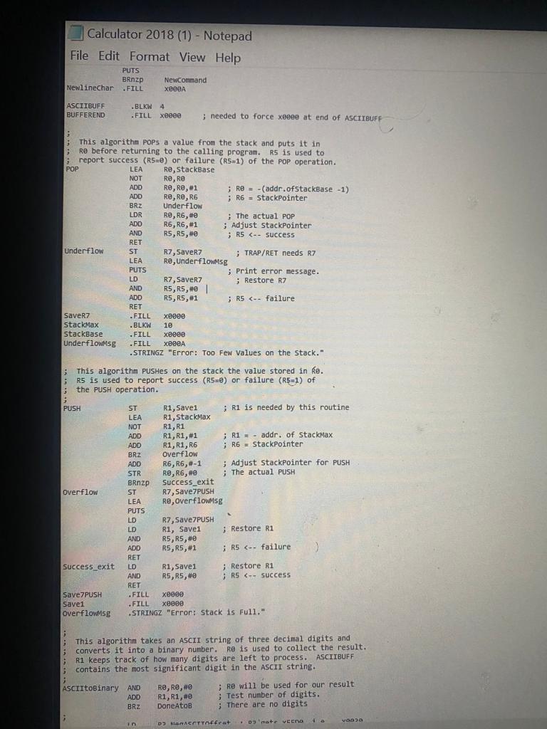 Solved THIS IS THE ENTIRE CODE GIVEN, BUT BECAUSE OF THE | Chegg.com