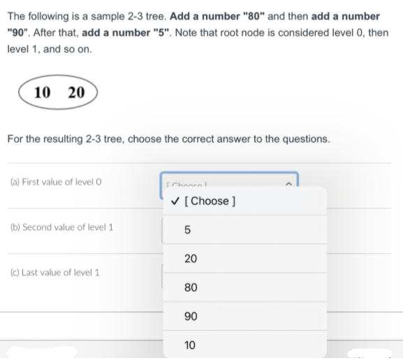 Solved This is a 2-3 tree. True FalseThis is a 2-3 tree. | Chegg.com