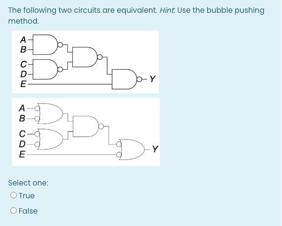 Solved The following two circuits are equivalent. Hint. Use | Chegg.com