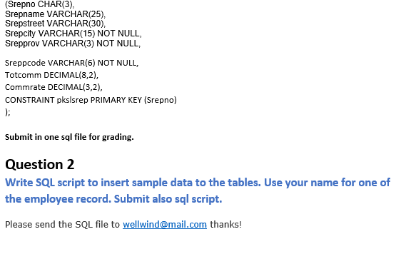 Solved SQL You must type your answers in Microsoft word and | Chegg.com