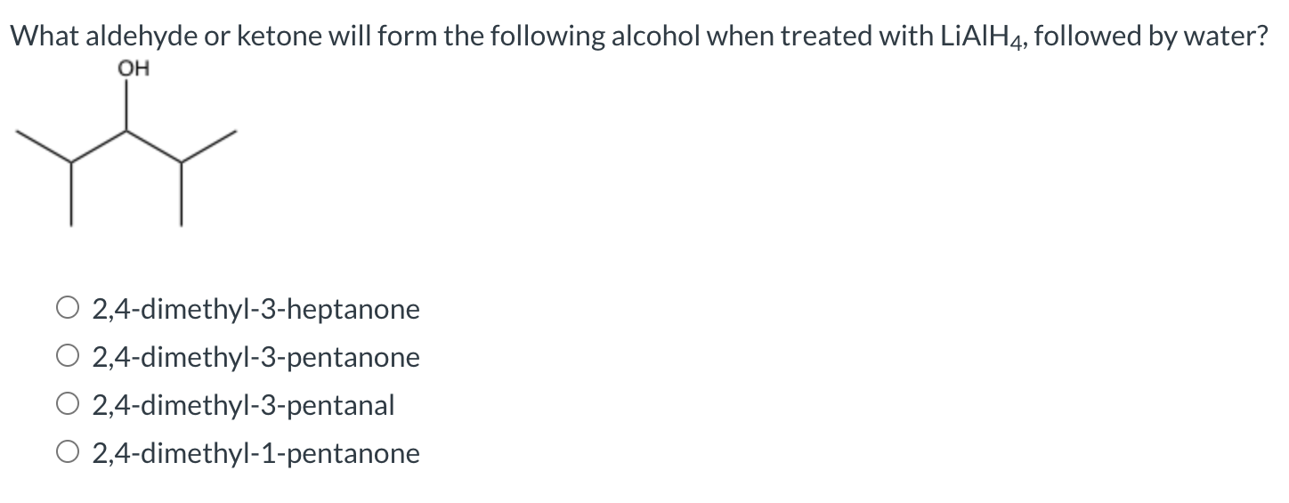 Solved What aldehyde or ketone will form the following | Chegg.com