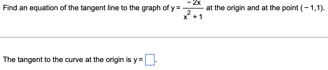 Solved - 2x Find an equation of the tangent line to the | Chegg.com