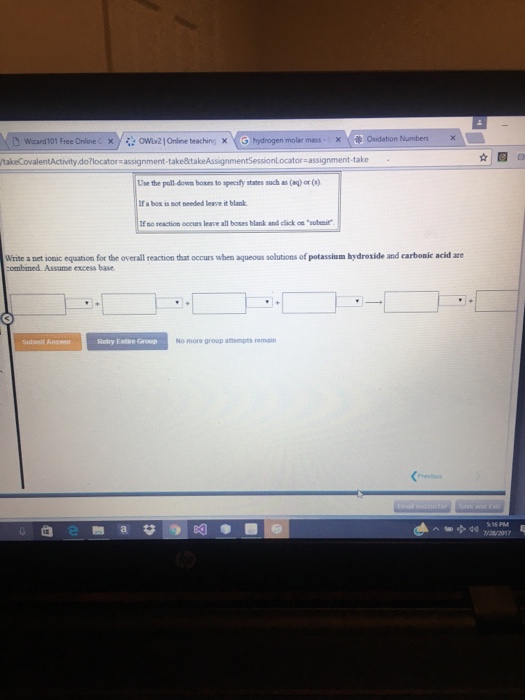 Solved Write a net ionic equation for the overall reaction | Chegg.com