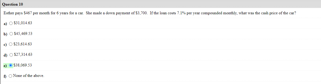 Solved None of the above. | Chegg.com