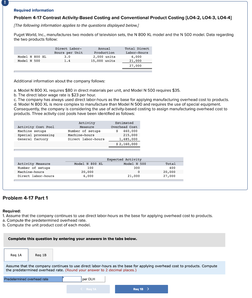 Solved Required information Problem 4-17 Contrast | Chegg.com