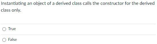 Solved Instantiating An Object Of A Derived Class Calls The