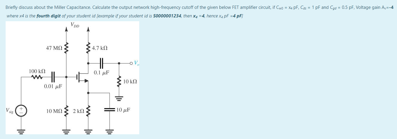 Solved Briefly discuss about the Miller Capacitance. | Chegg.com