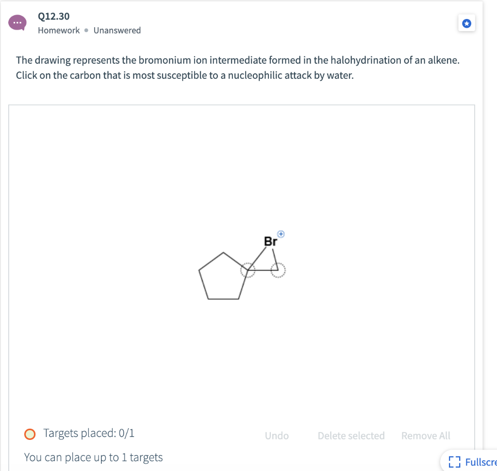 Solved The drawing represents the bromonium ion intermediate | Chegg.com