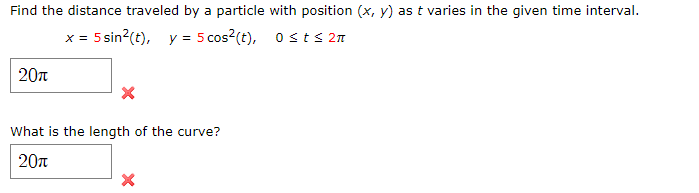Solved Find the distance traveled by a particle with | Chegg.com
