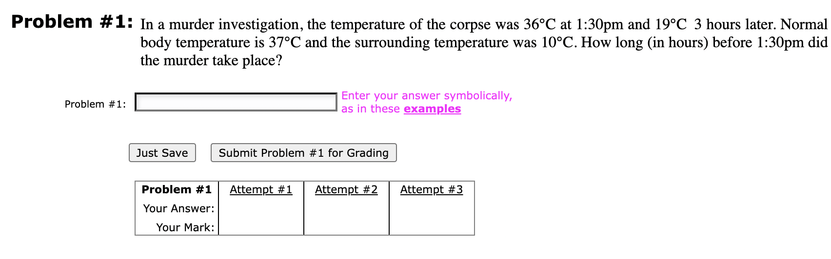 Solved Problem \#1: In a murder investigation, the | Chegg.com