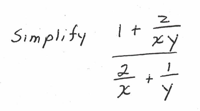 Solved Simplify 1+zxy2x+1y | Chegg.com