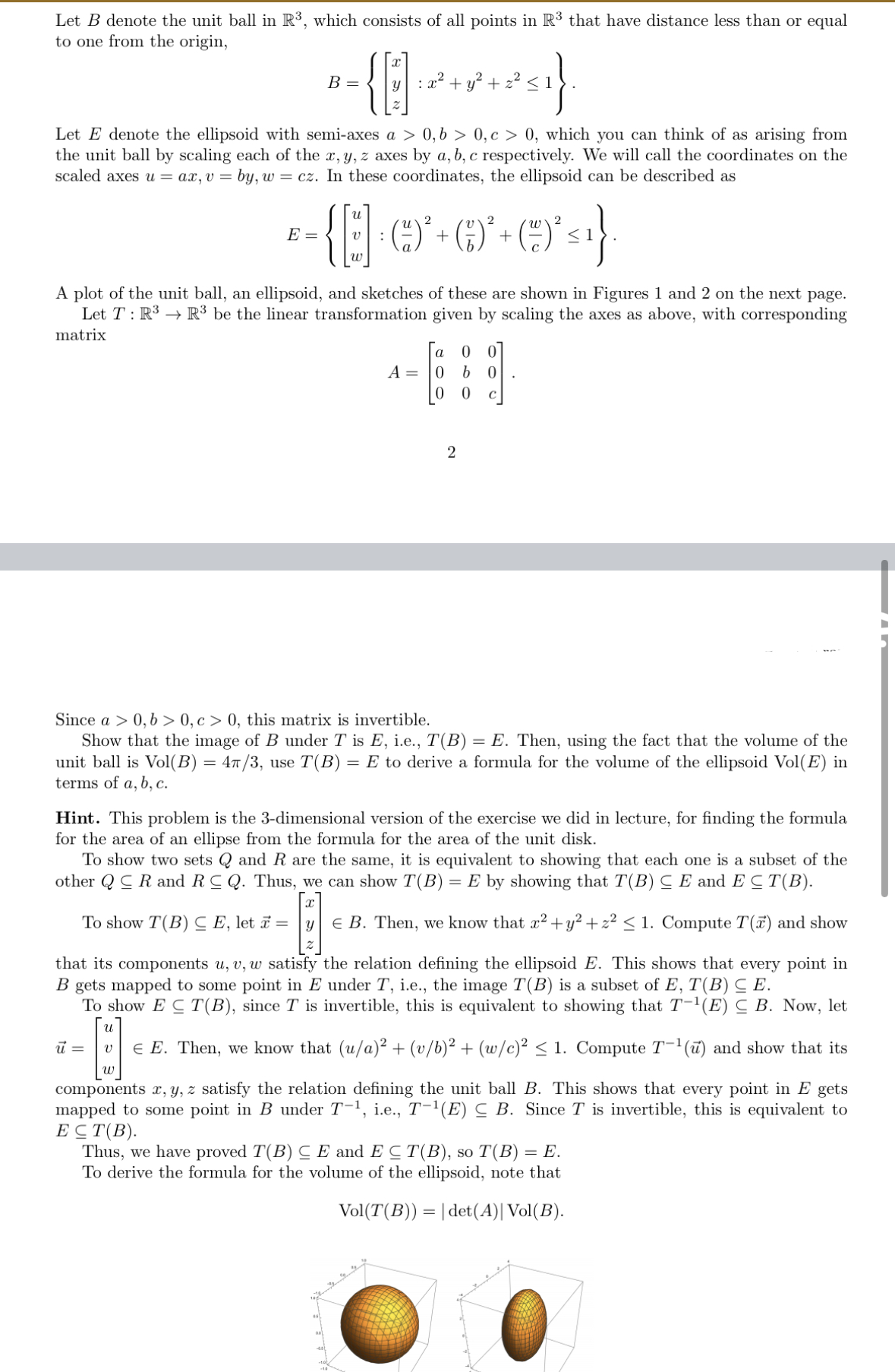 Let B denote the unit ball in R3, which consists of | Chegg.com