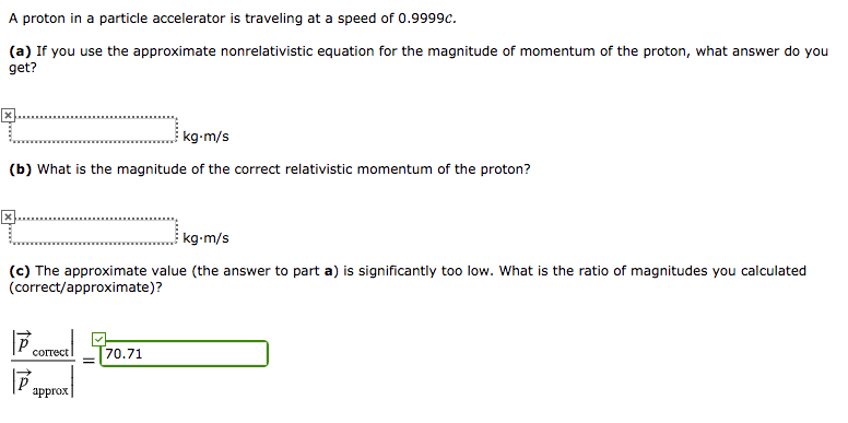 Solved A proton in a particle accelerator is traveling at a | Chegg.com