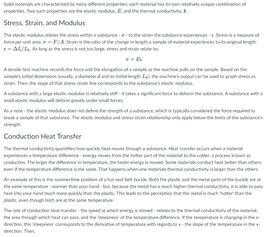 Solid materials are characterized by many different | Chegg.com