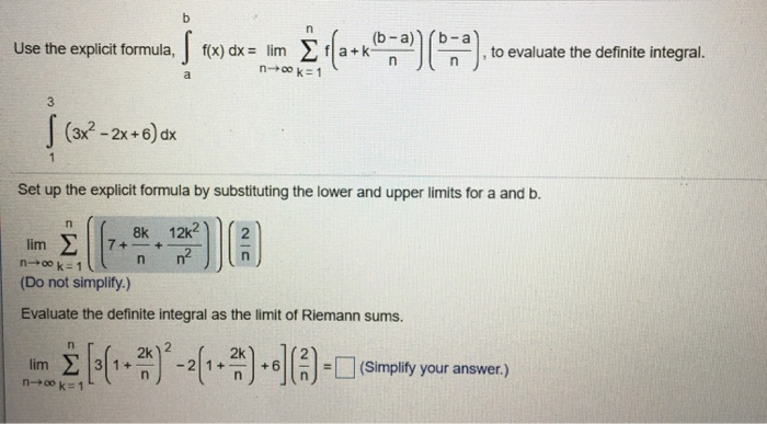 Solved Use the explicit formula. J Σ fla-ko-a)| n to | Chegg.com