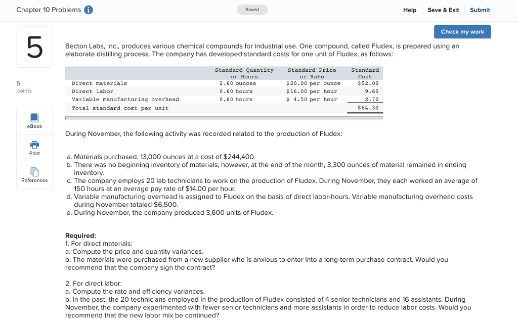 Solved Chapter 10 Problems Saved Help Save & Exit Submit | Chegg.com
