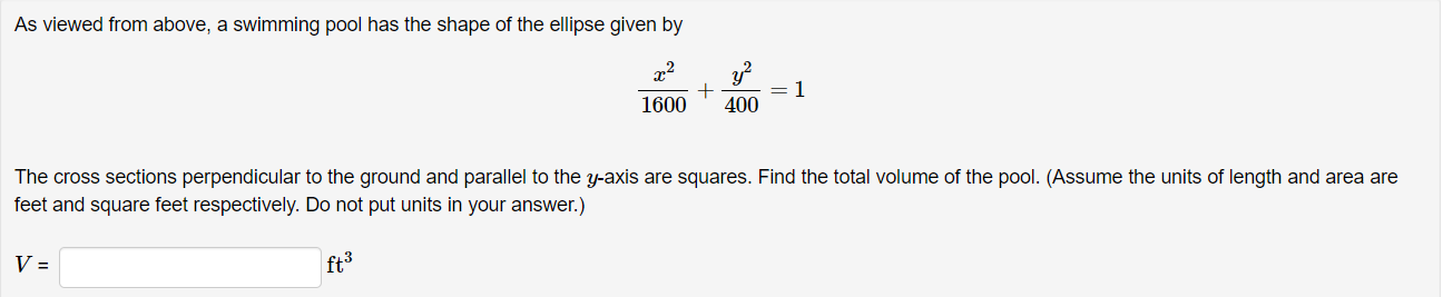 Solved As viewed from above, a swimming pool has the shape | Chegg.com