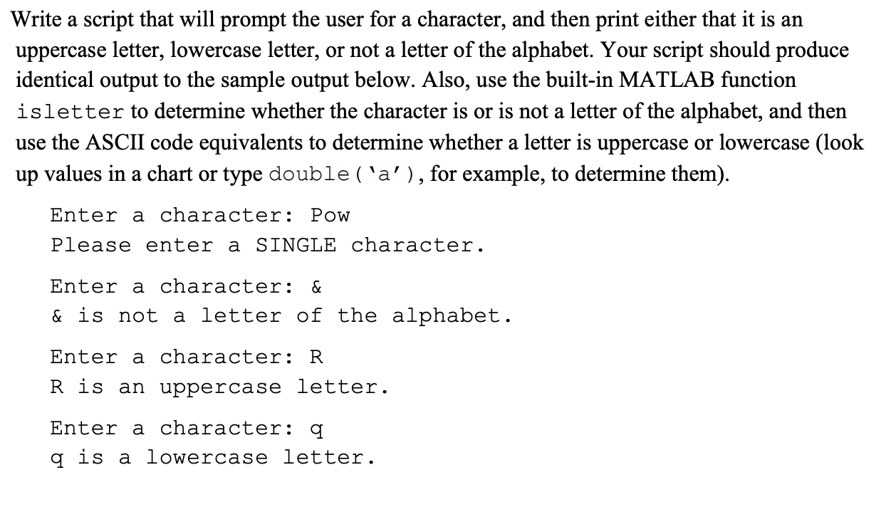 Solved Write A Script That Will Prompt The User For A 5225