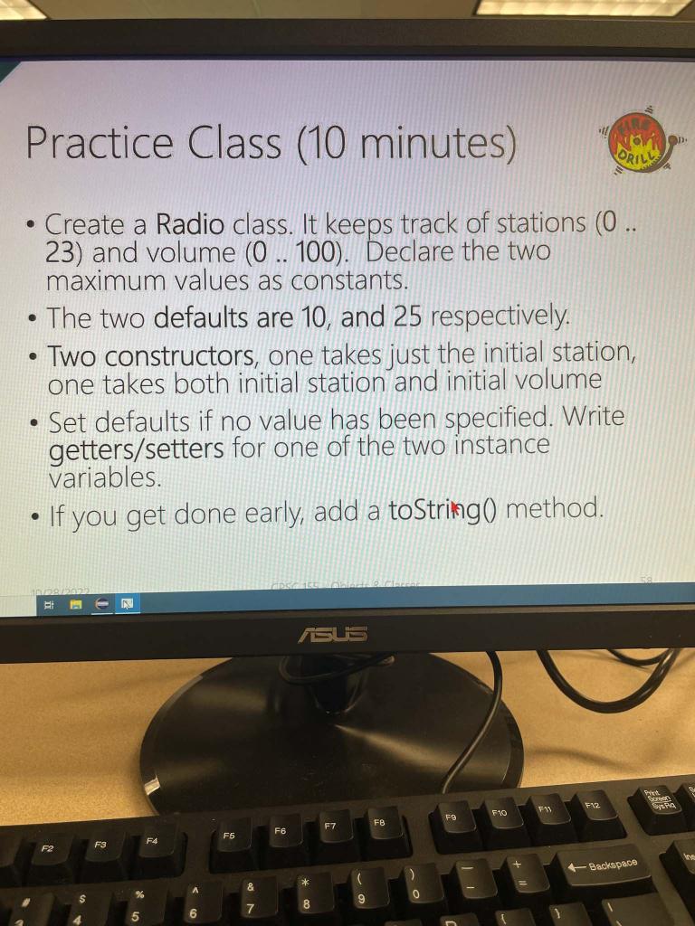 Solved - Create a Radio class. It keeps track of stations | Chegg.com