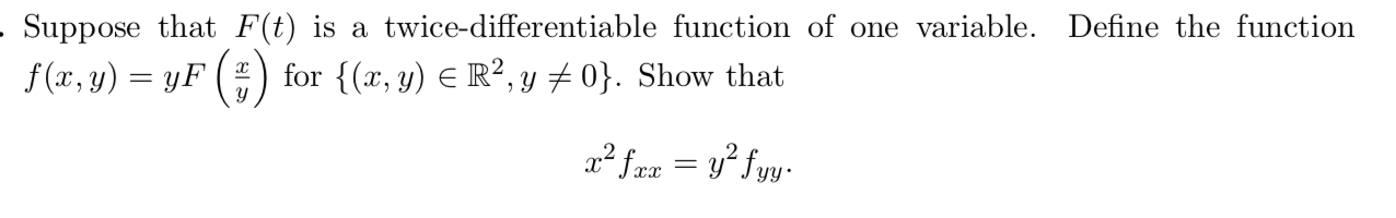 Solved Suppose that F(t) is a twice-differentiable function | Chegg.com