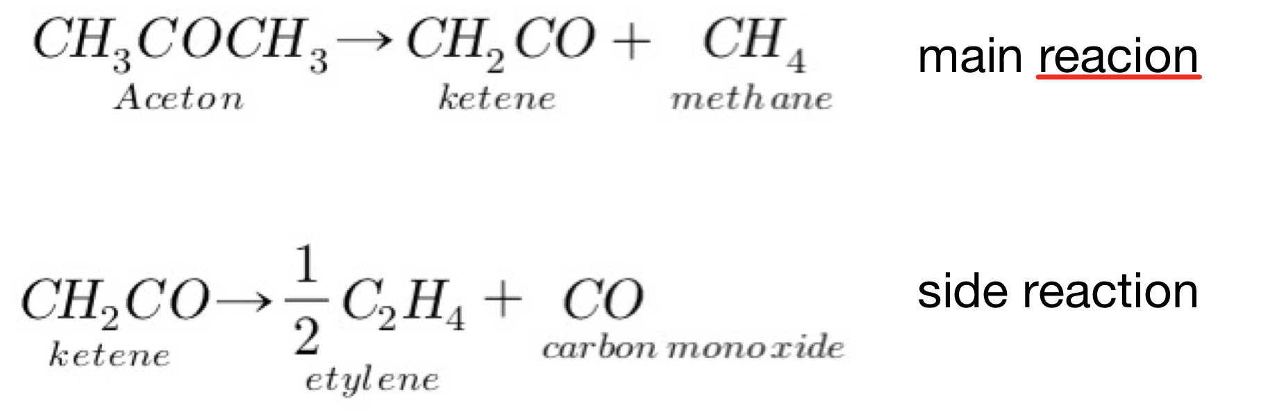 Solved Acetic anhydride is produced from acetone and acetic | Chegg.com