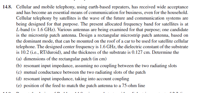 Solved 14.8. Cellular and mobile telephony, using | Chegg.com