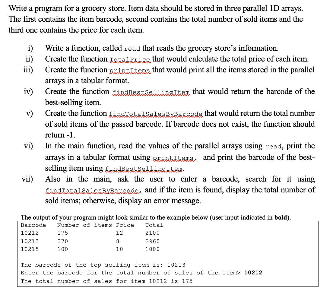 Solved #include using namespace std; void read (int size, | Chegg.com