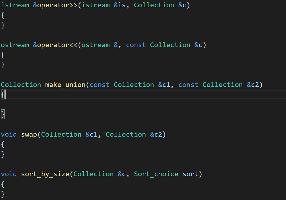 Add these functions for manipulating collections. | Chegg.com