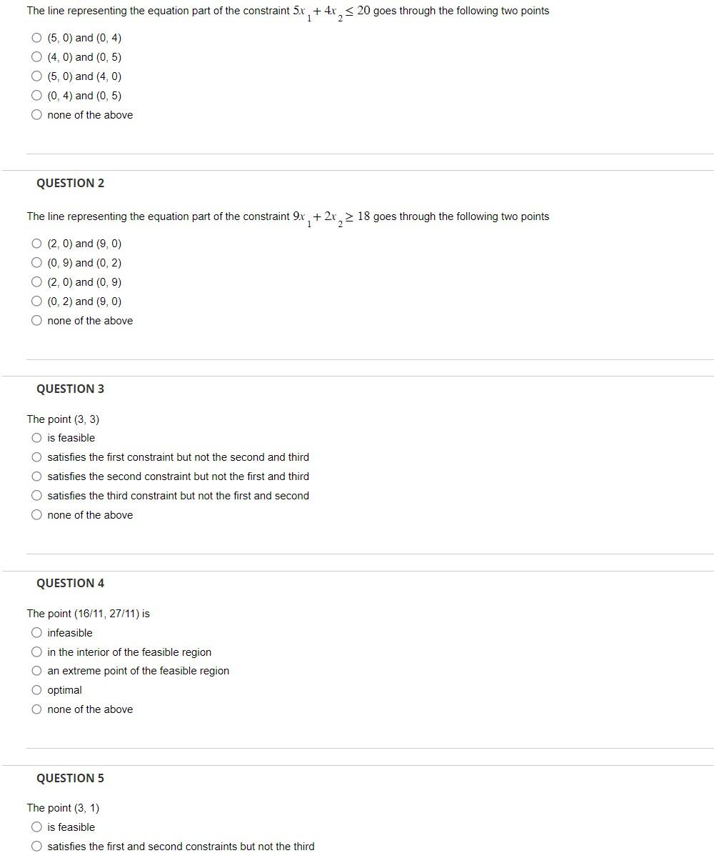 Solved The line representing the equation part of the | Chegg.com