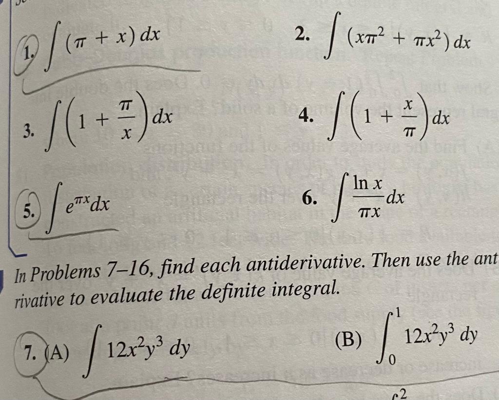 Solved In problems 1-6 find each antiderivative (for | Chegg.com