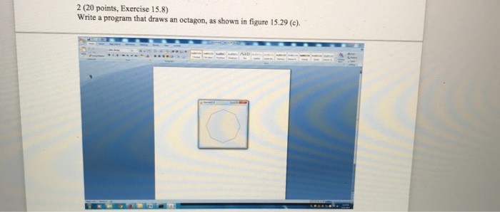 Solved 2 (20 points, Exercise 15.8) Write a program that | Chegg.com
