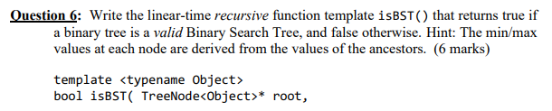 Solved Question 6 Write The Linear Time Recursive Function 4627