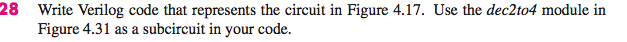 Solved Create a Verilog module named !f2ro4 that represents | Chegg.com