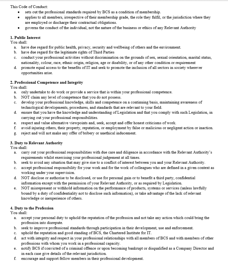 Solved Ethical values and behaviours are core aspects of an | Chegg.com