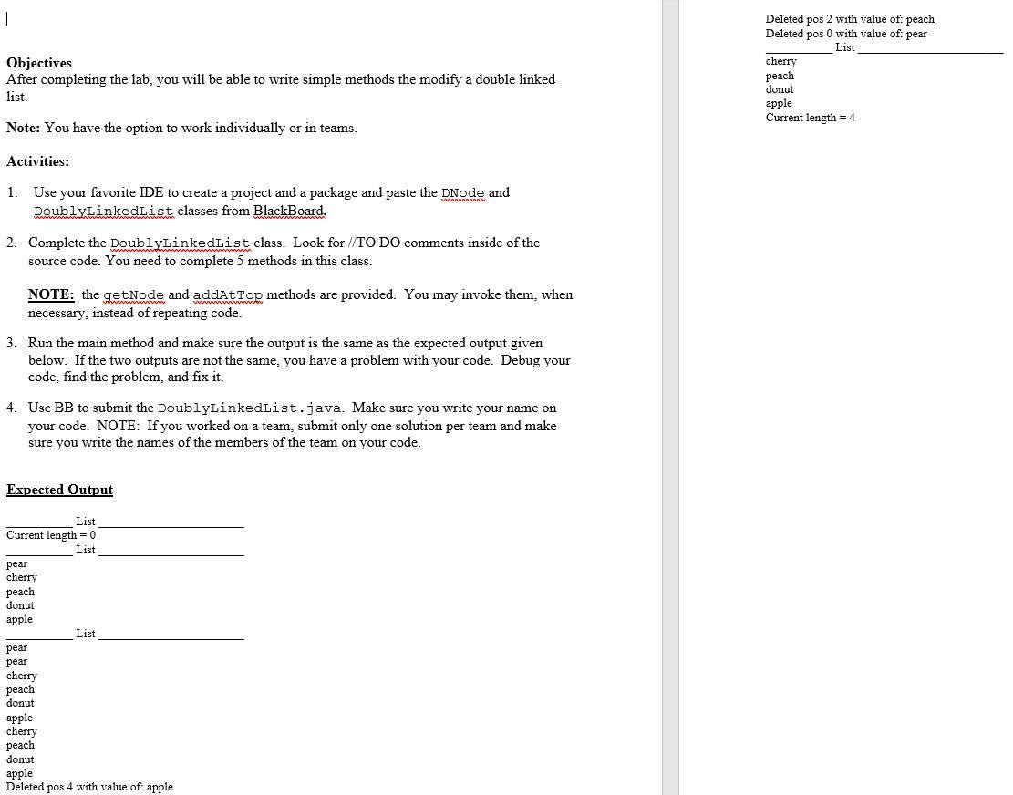 Solved DNode- package | Chegg.com