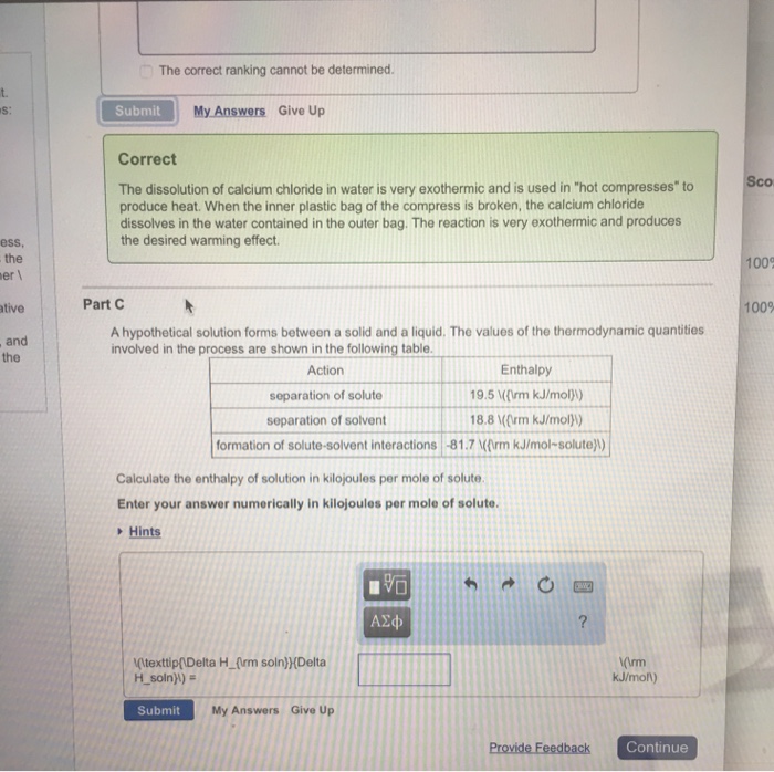 Solved A hypothetical solution forms between a solid and a | Chegg.com