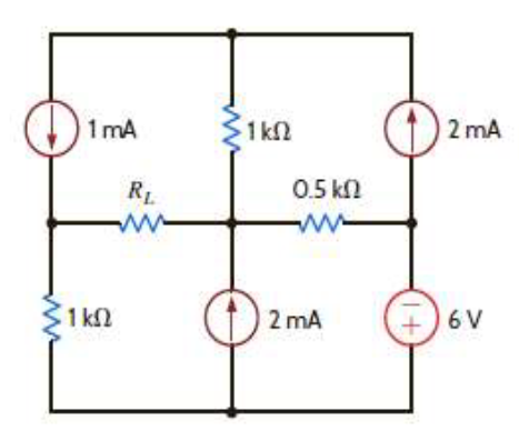 Solved find the value of the load RL for maximum power | Chegg.com