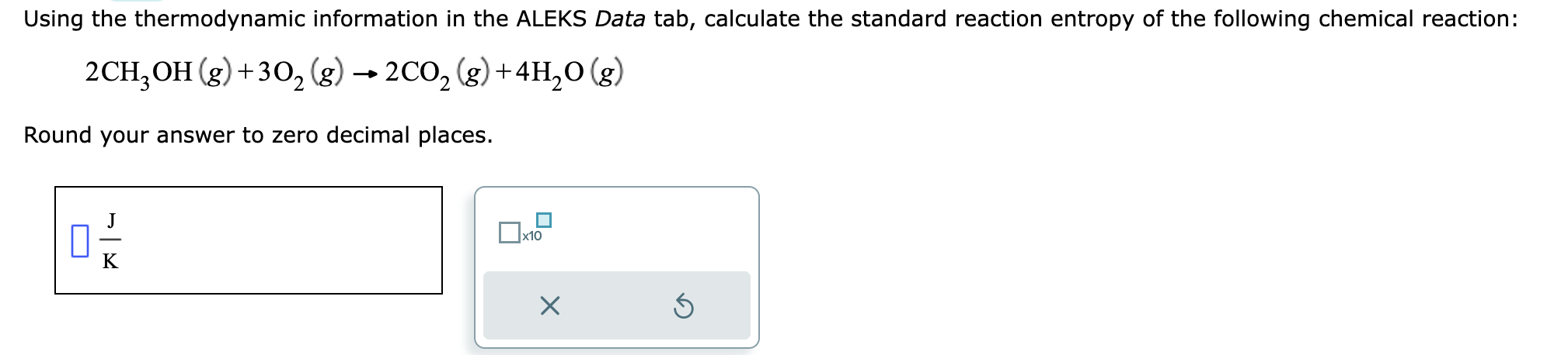 Solved Using the thermodynamic information in the ALEKS Data | Chegg.com