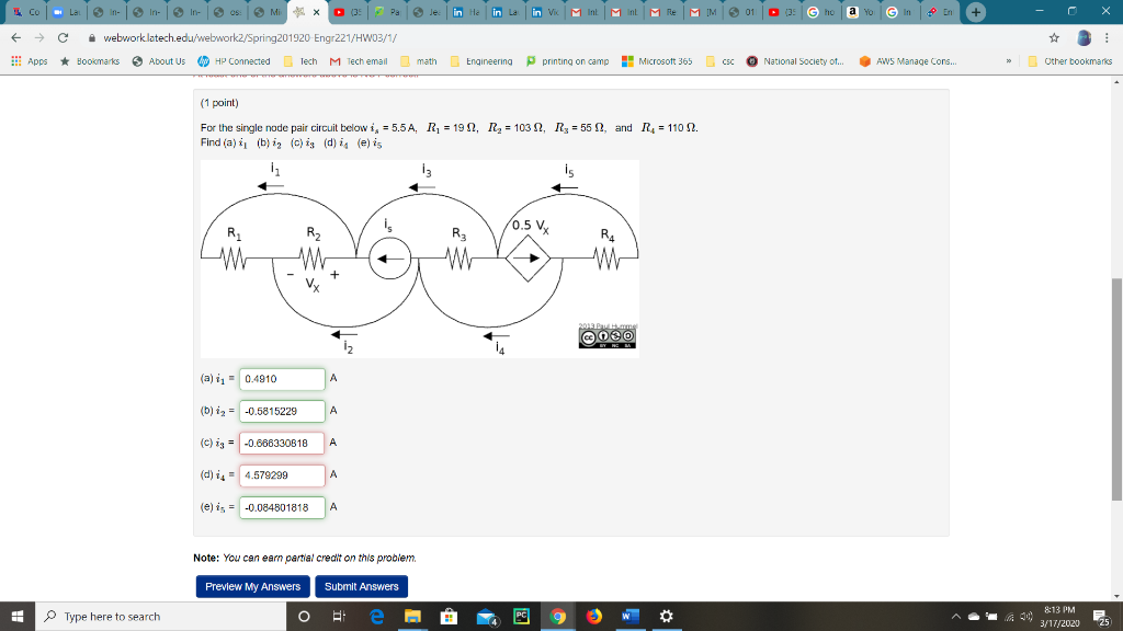 Solved For the single node pair circuit below isis = 5.5 A, | Chegg.com